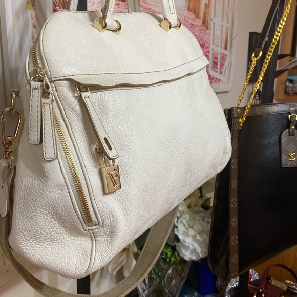 Furla | Bags | Furla Elegant White Handbag | Poshmark